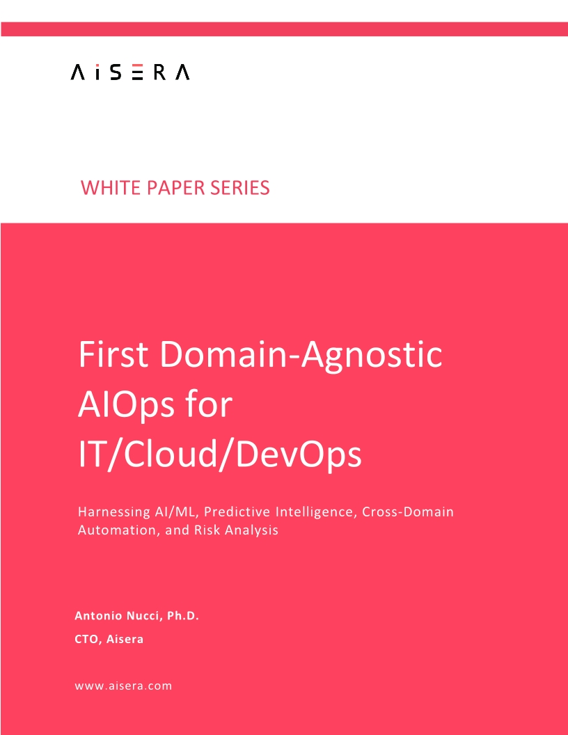 First Domain Agnostic Aiops For Itclouddevops