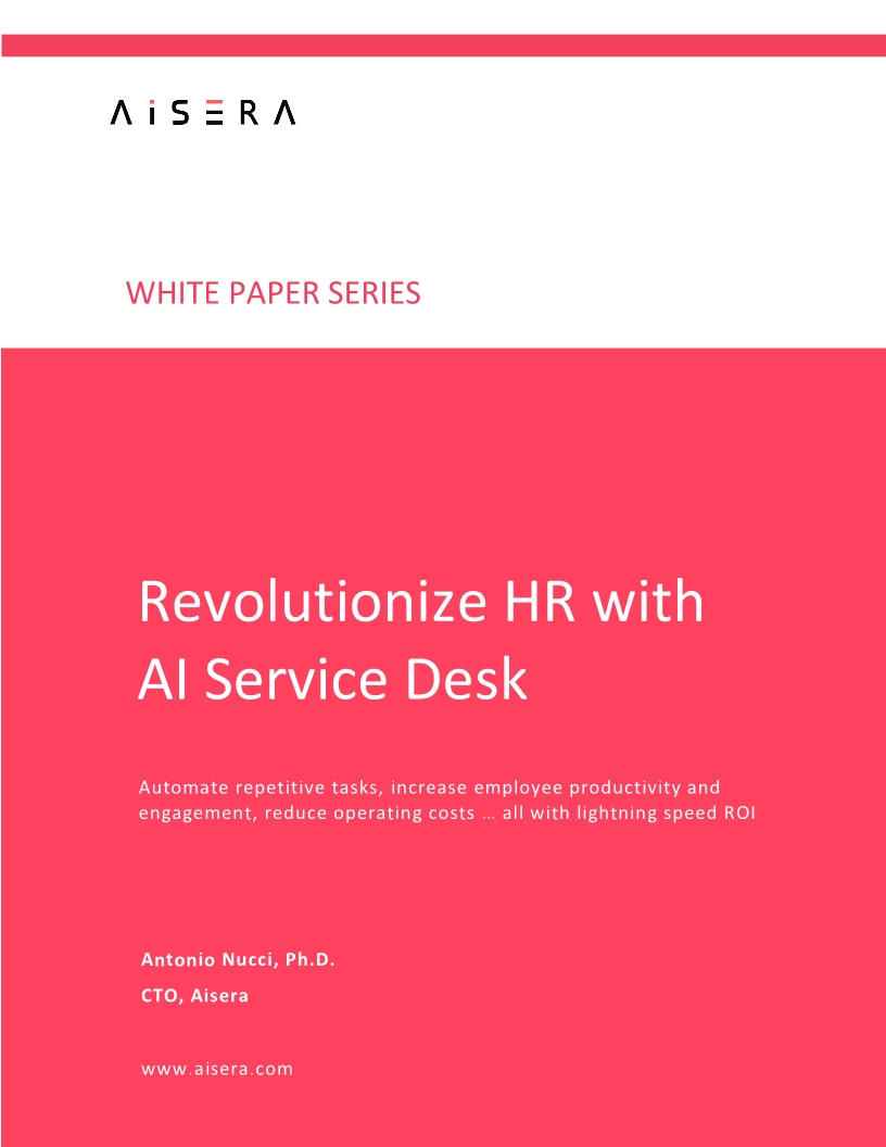 Revolutionize HR with AI Service Desk